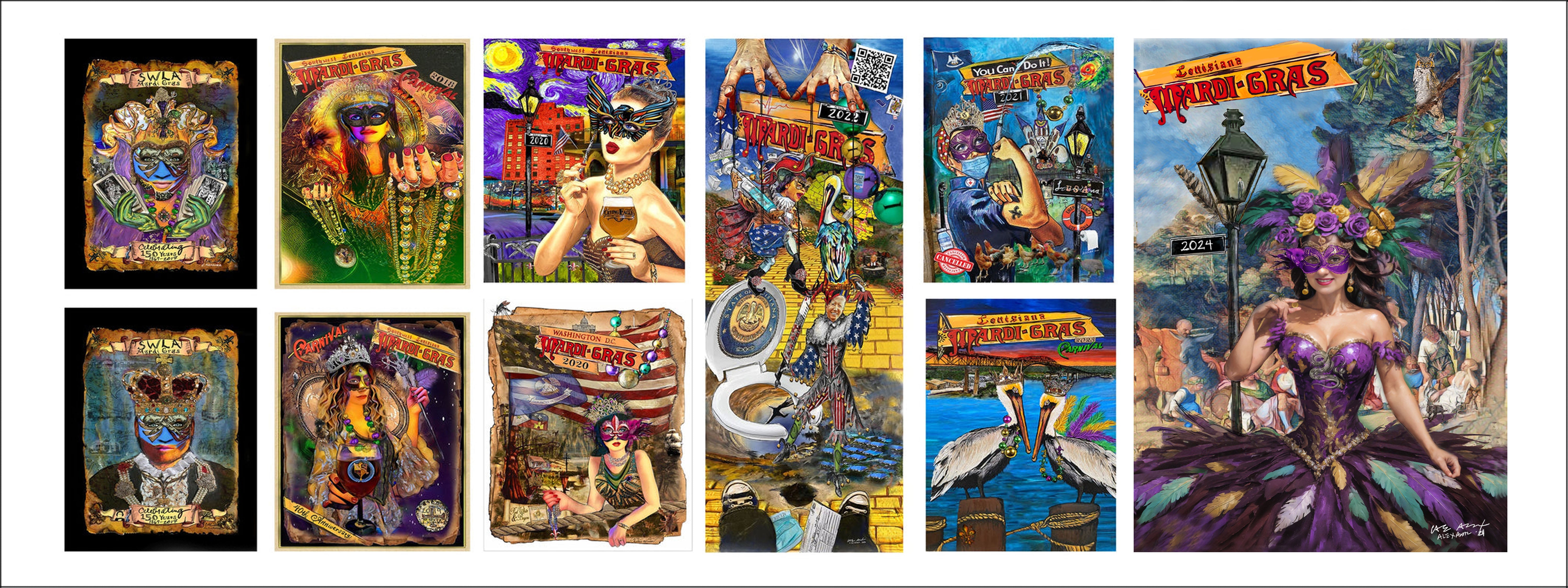 Mardi Gras Collection – Candice Alexander Art Studio