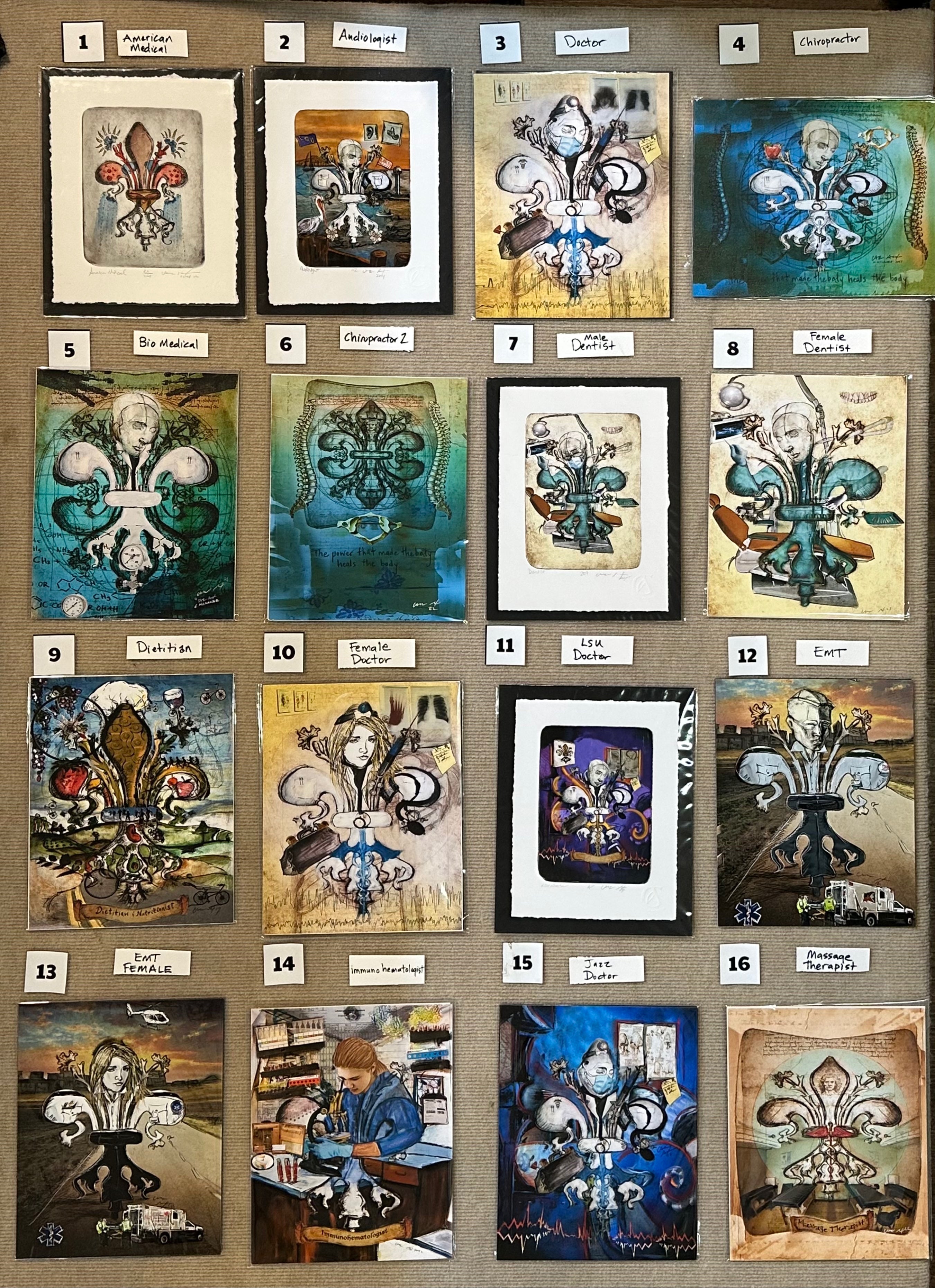 Fleur de Lis Medical Series – Candice Alexander Art Studio