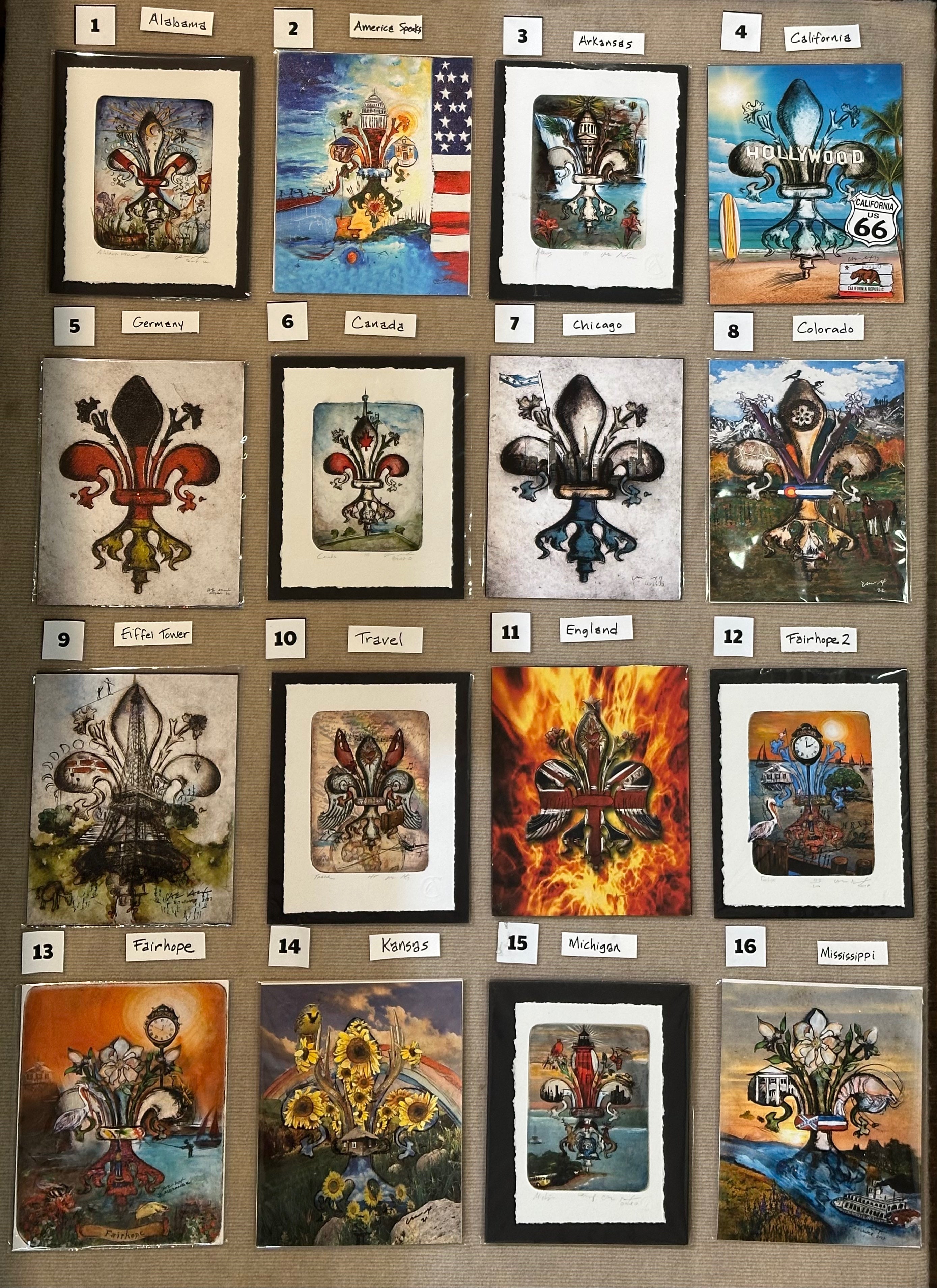 Fleur de Lis United States Collection – Candice Alexander Art Studio