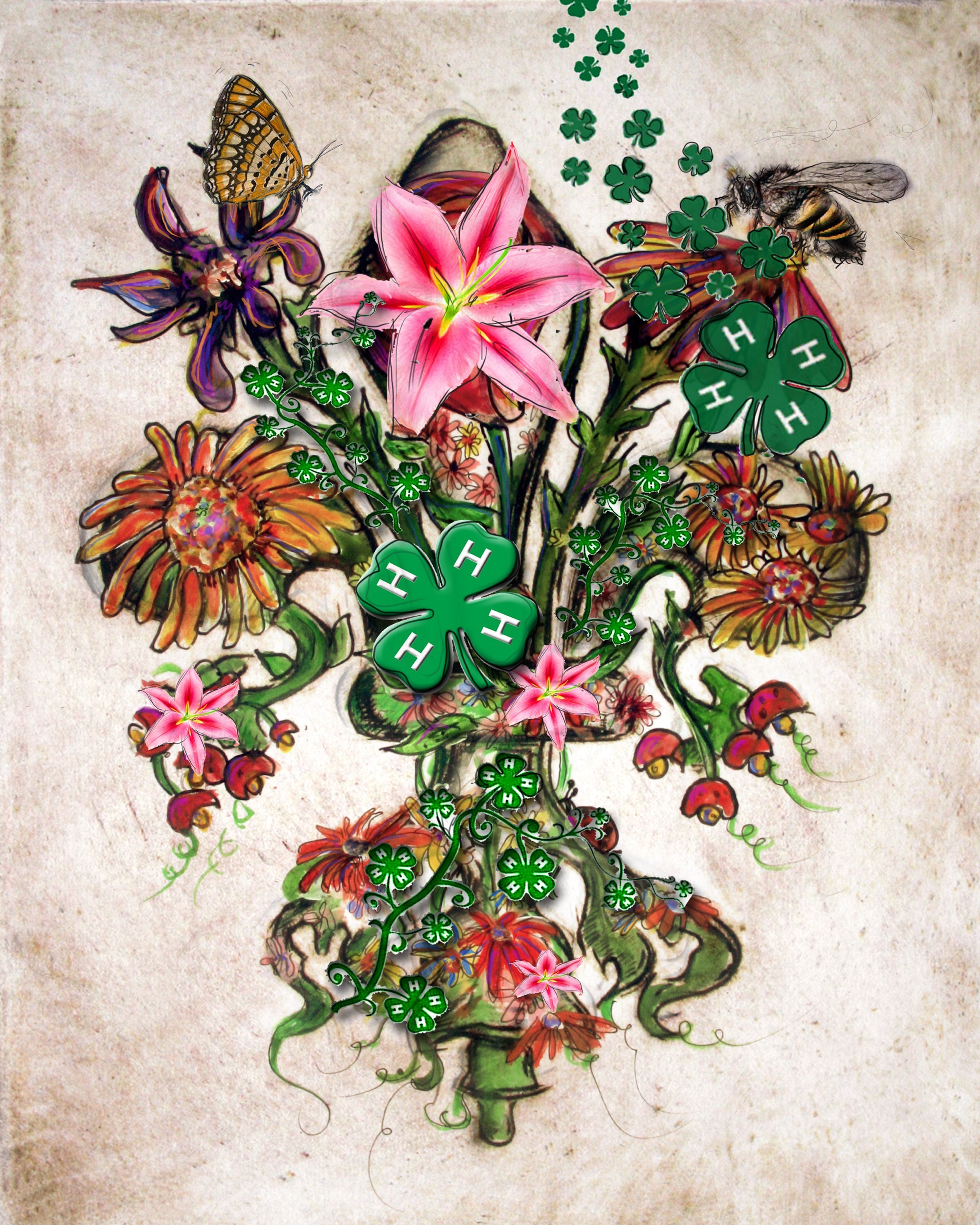 4-H Keychain – Candice Alexander Art Studio