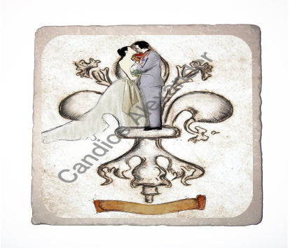 Wedding-Seersucker Suit Coaster – Candice Alexander Art Studio