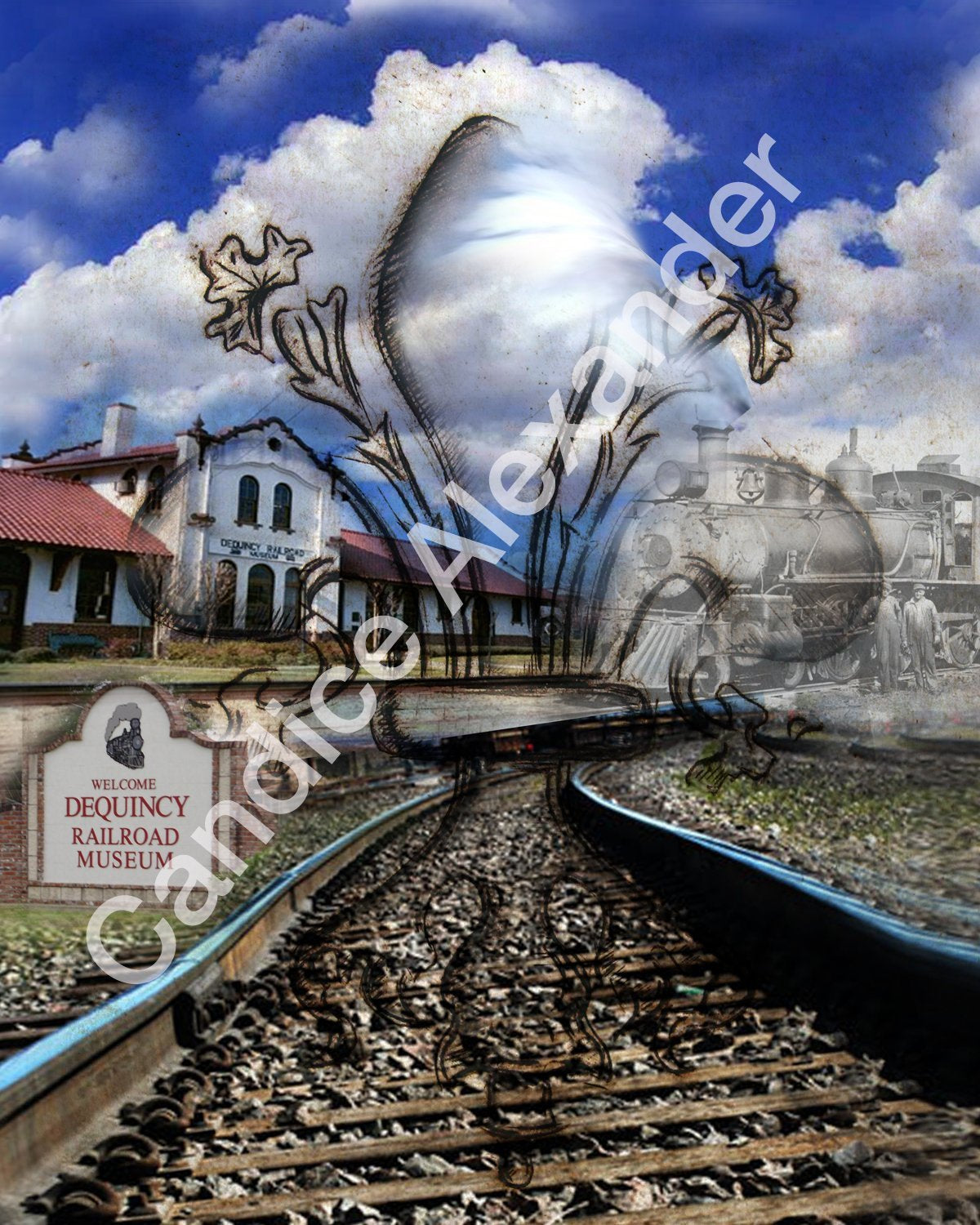 DeQuincy Railroad – Candice Alexander Art Studio