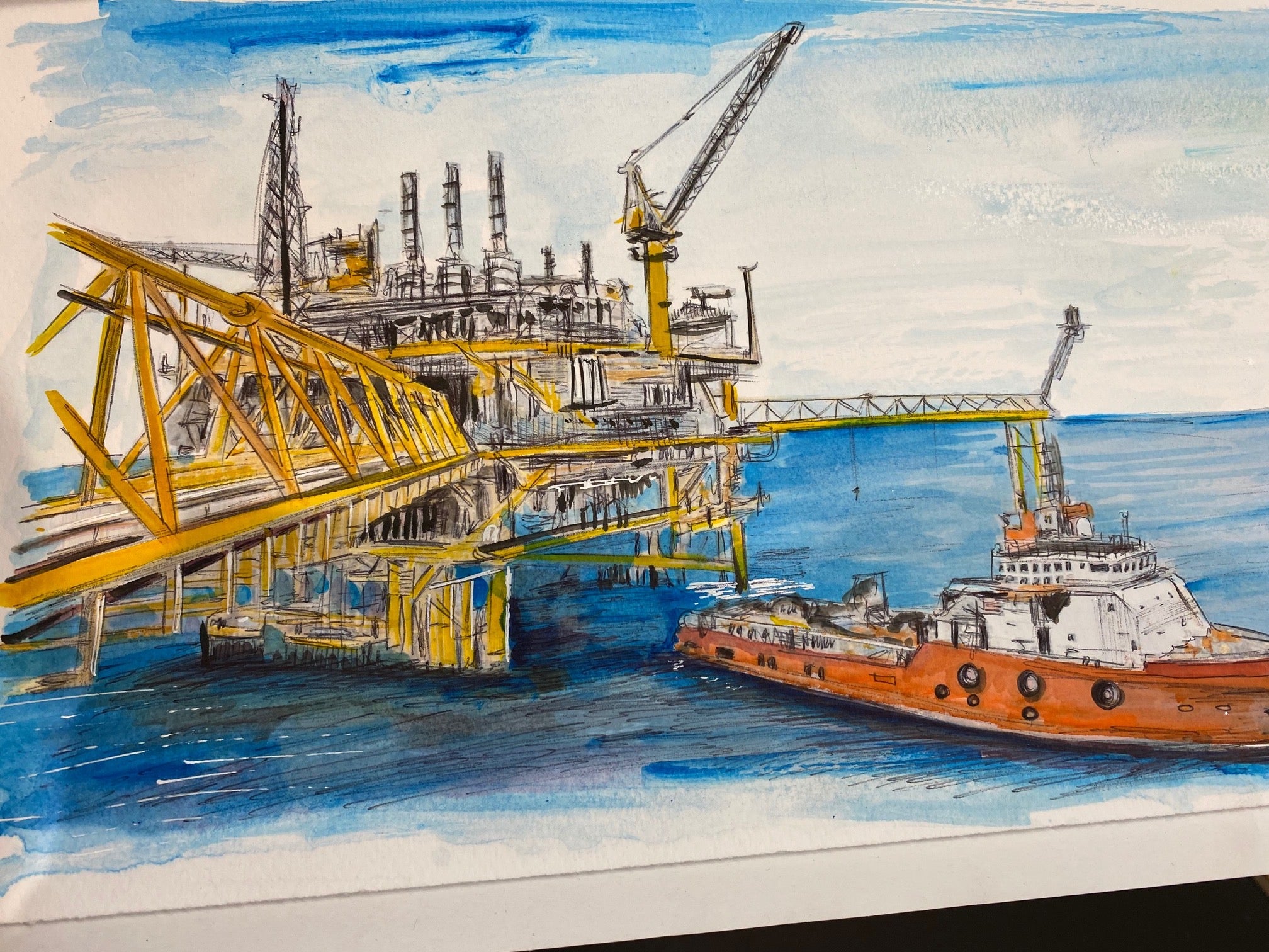 Oil Rig – Candice Alexander Art Studio
