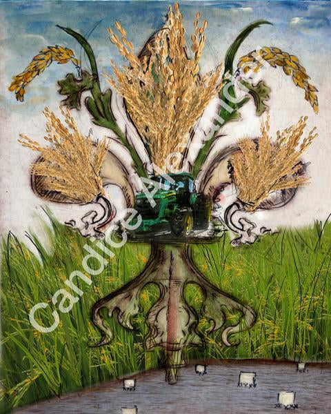 Rice de Lis John Deere Tractor – Candice Alexander Art Studio