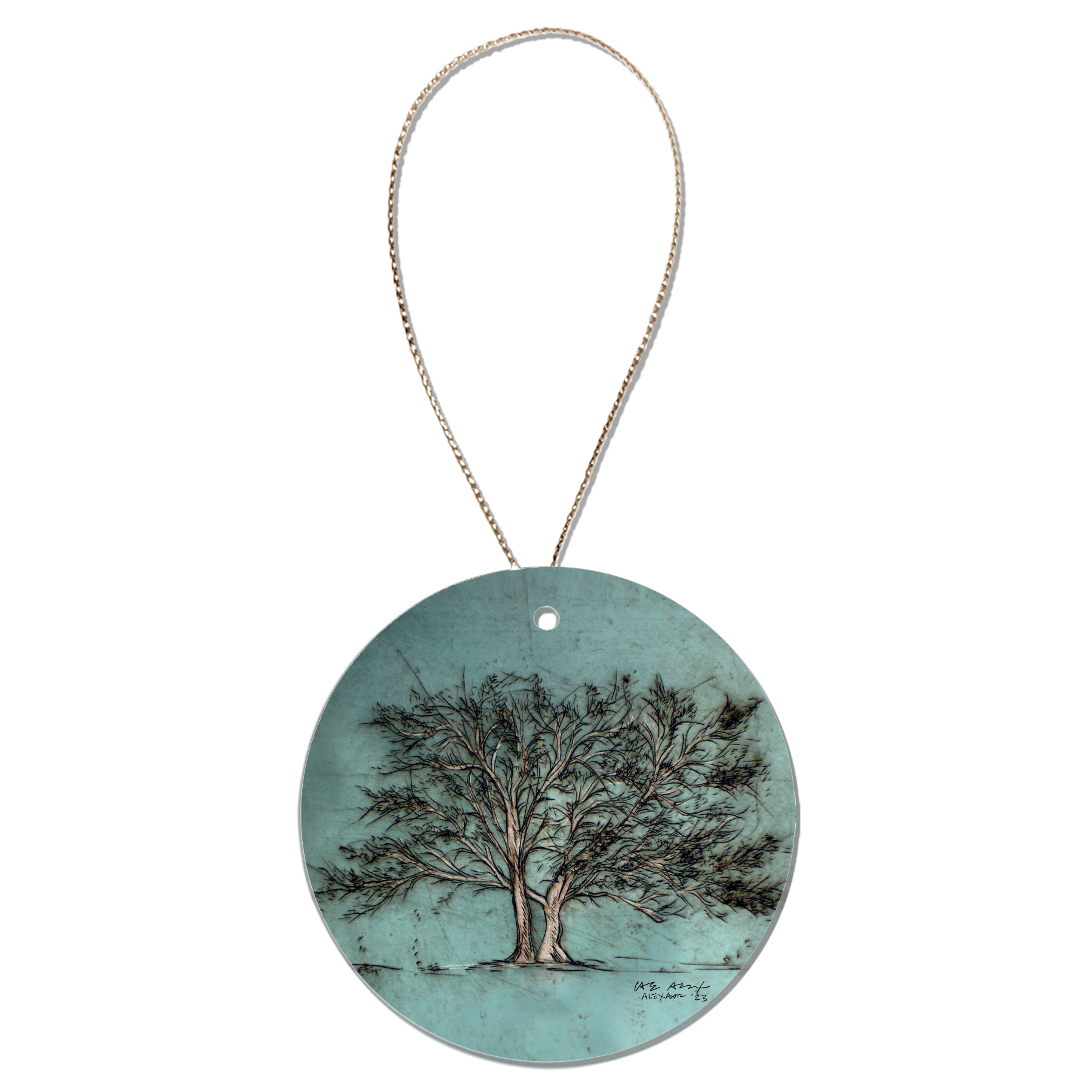 Teal Tree of Life – Candice Alexander Art Studio
